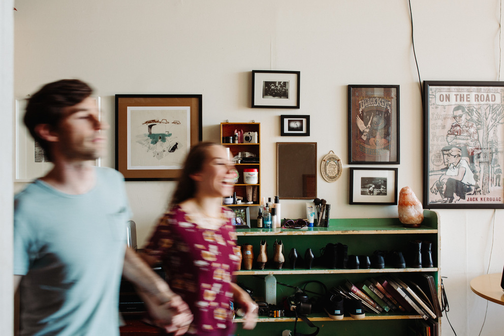 Oakland Artist Warehouse Home Engagement Session