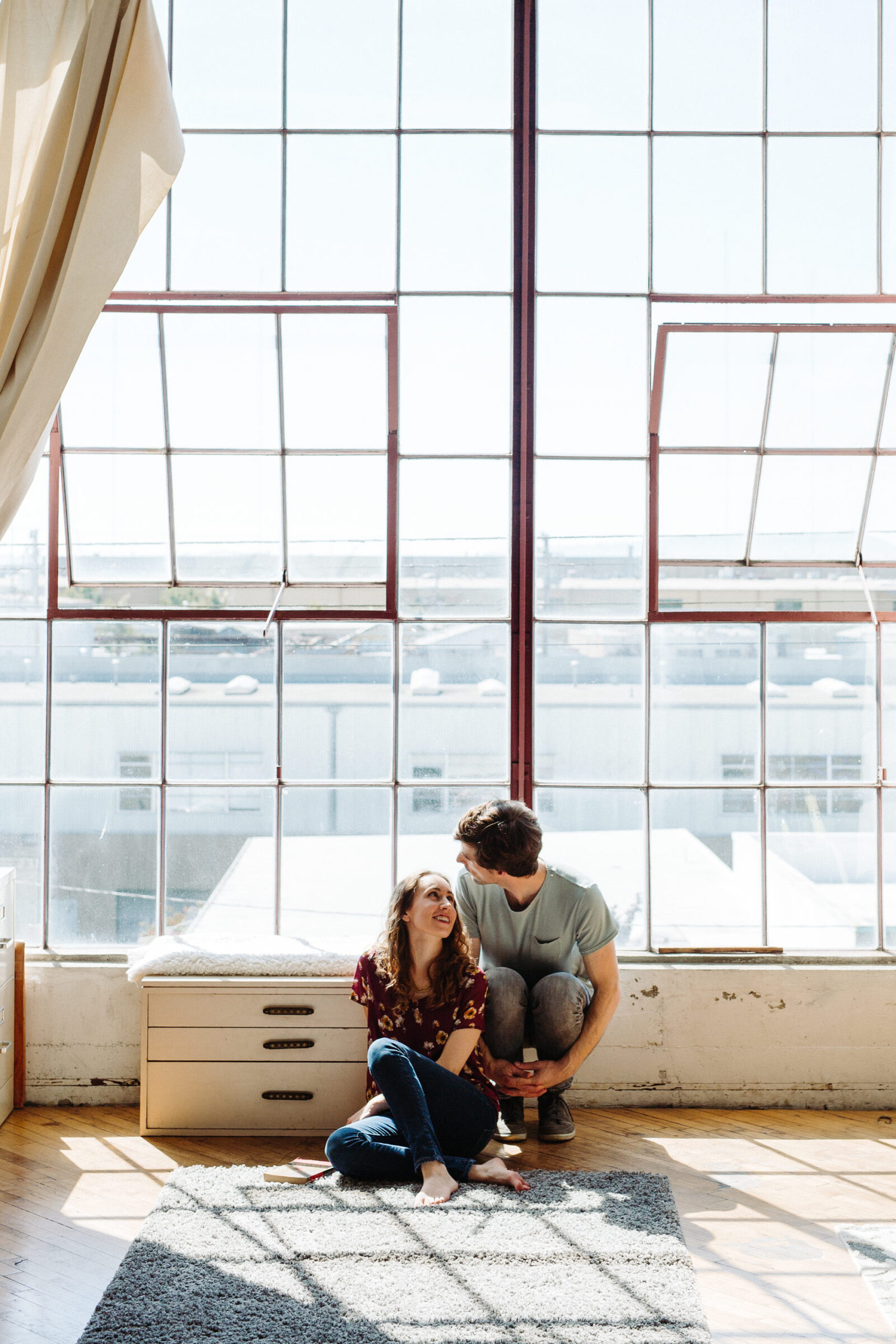 Oakland Artist Warehouse Home Engagement Session